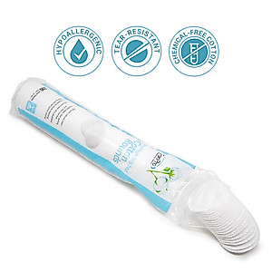 ForPro Professional Collection Premium Stitched Cotton Rounds, 100% Pure Cotton Pads for Removing Makeup, Nail Polish and Cleansing Face, 600-Count (Pack of 6-100 Cotton Rounds)