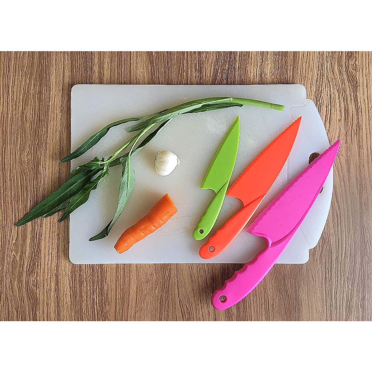 Plastic Kid Knives For Kids Toddler Children Cooking Safe Kitchen Knife Set For Cutting Lettuce Knife Salad Knives