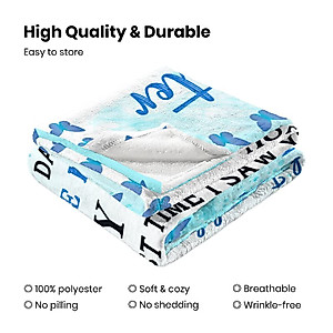 NIAXAYER Bonus Daughter Gifts Blanket from Bonus Mom Dad, Gift for Bonus Daughter for Birthday Christmas Graduation Day, Step Daughter Gifts from Stepparents Throw Blankets 50"x60"