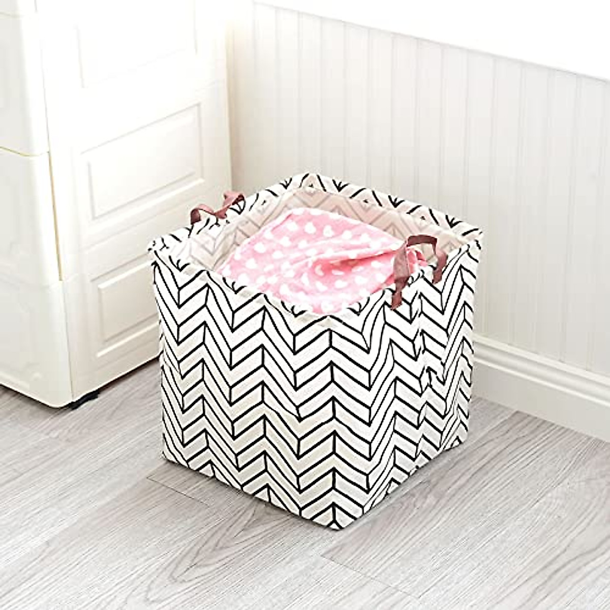 Square Folding Fabric Storage Basket Children Clothes Toy Storage Bucket MX2