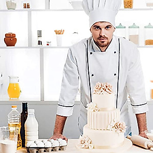 Losris White Plastic Cake Dowel Rods for Tiered Cake Supports 0.4 Inch Diameter Cake Sticks for Stacking Round Cake Straws (12inch-12pieces)