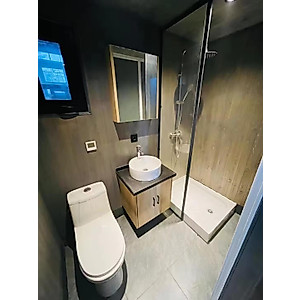 Mobile Container House Glass Windows Oak Wood Hotel Sleep Villa Bnb Studio Pad Rent Door Custom Holiday Cabin Office Garden Air Remote Furnished Home