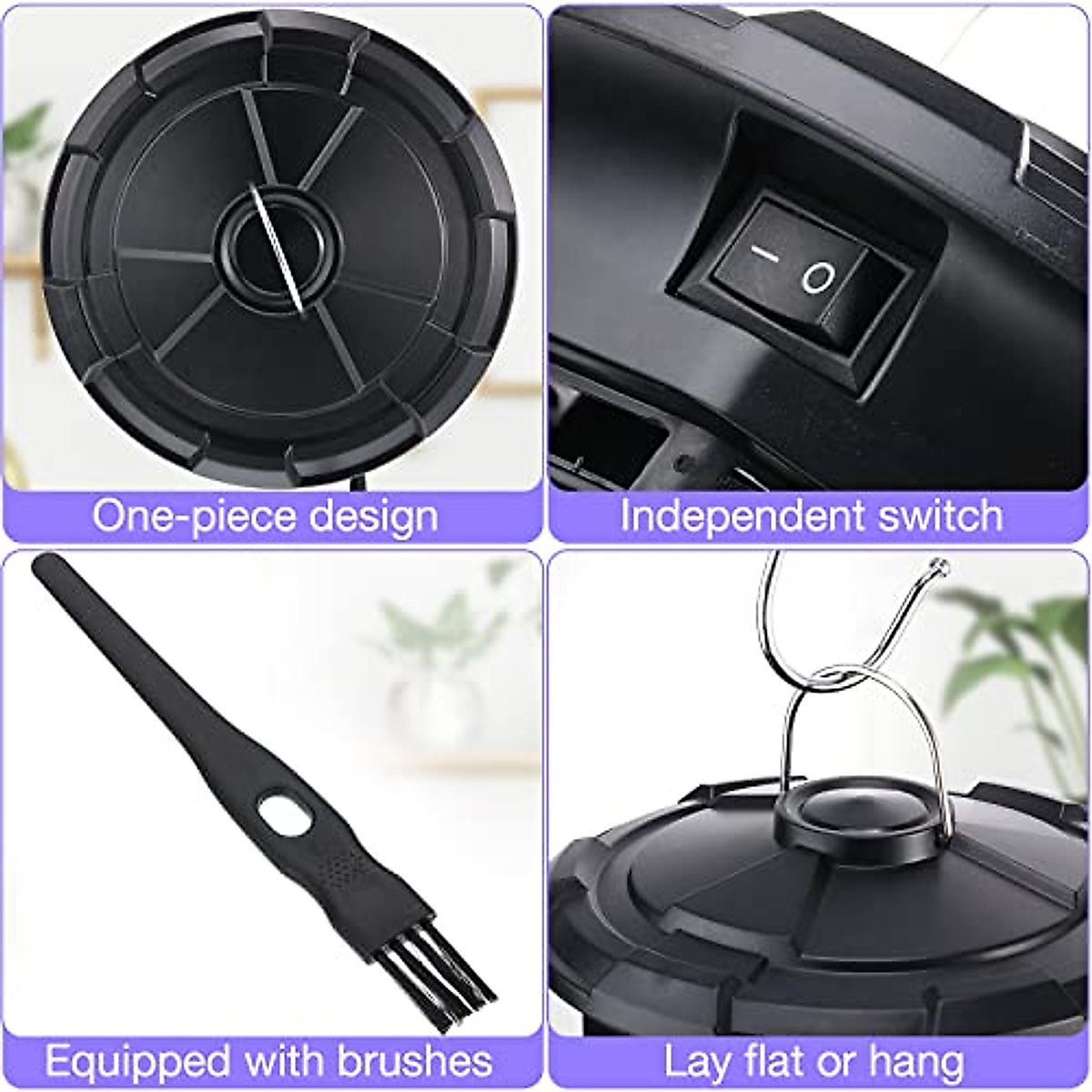 3 Pieces Bug Zapper Outdoor Indoor with Light Electric Mosquito Zappers Killer Electric Insect Fly Trap Insect Killer Insect Catcher for Home for Patio Bedroom Bathroom Living Office Courtyard