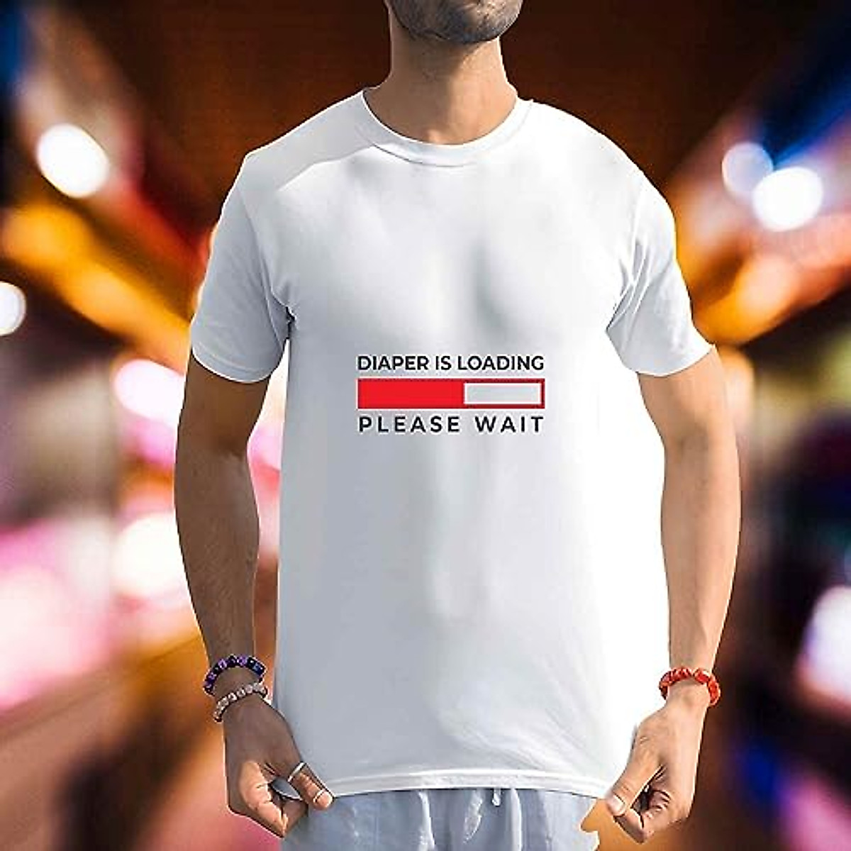 Funny Diaper Loading Quote Funny - Gift For Parents And Baby Shower Celebrations - Men And Women - Novelty, Light-weight, Soft, Custom Fit T-shirts - Black. White Gray Multicolor T Shirt