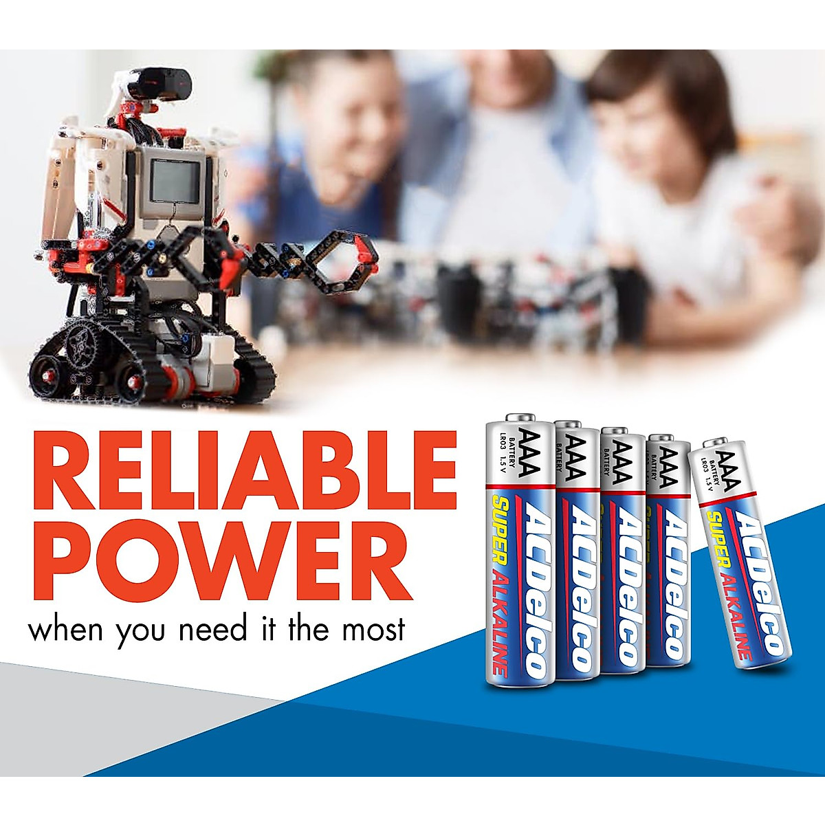 ACDelco 48-Count Triple AAA Batteries, Maximum Power Super Alkaline Battery, 10-Year Shelf Life