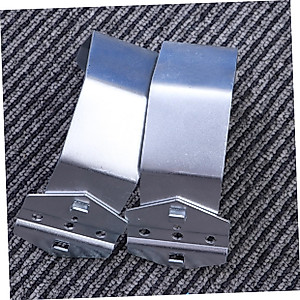 ETHZZLE 2 Pcs Storage Hooks Hanging Board Wall Organizer Tool Hanging Hook Semicircular Hooks Tool Hooks Steel Hooks Multi-Function Hook Square Hole Hooks Multifunction