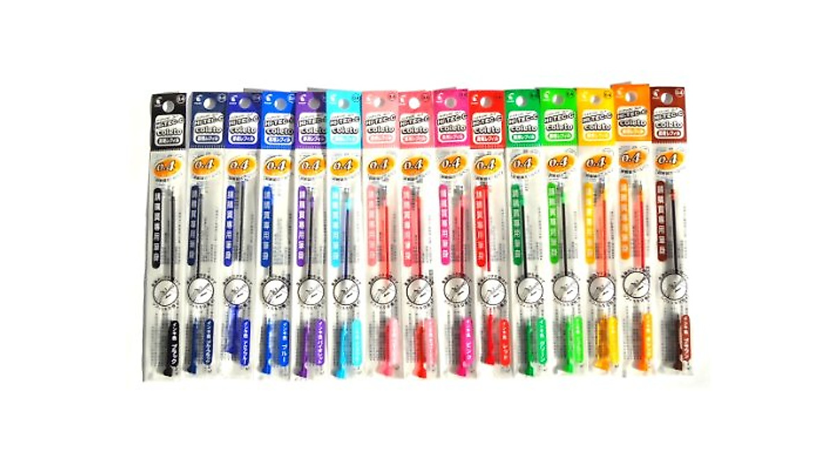 Hi-Tec C Coleto Gel Ink Pen Cartridge Set - 15 Colors