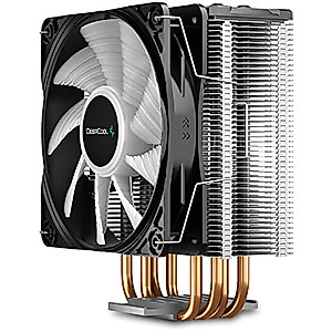 DEEP Cool GAMMAXX GTE V2 CPU Air Cooler with 4 Heatpipes and a 120mm RGB PWM Fan 4-Pin 12V RGB Motherboard Control for Intel LGA 1200 1151 AMD Ryzen AM4