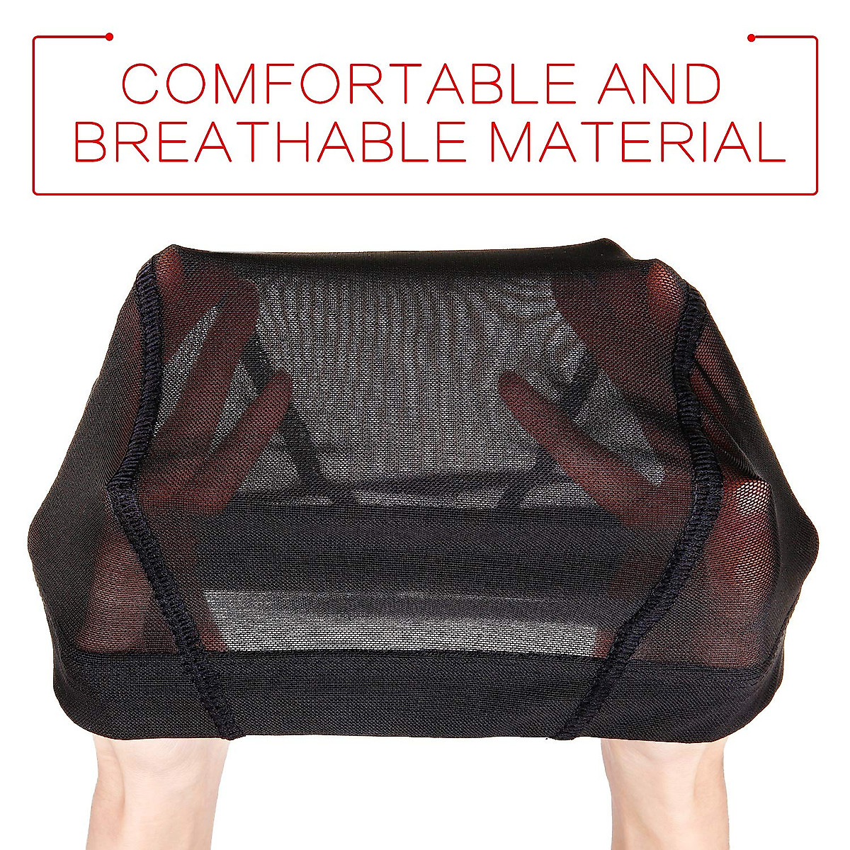 Tatuo 5 Pack Dome Caps Stretchable Spandex Wig Caps for Men Women(Clear Blank)