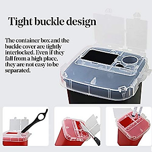 Storage Container Barbershop Disposable Blade Tattoo Needles Square Waste Storage Box Container