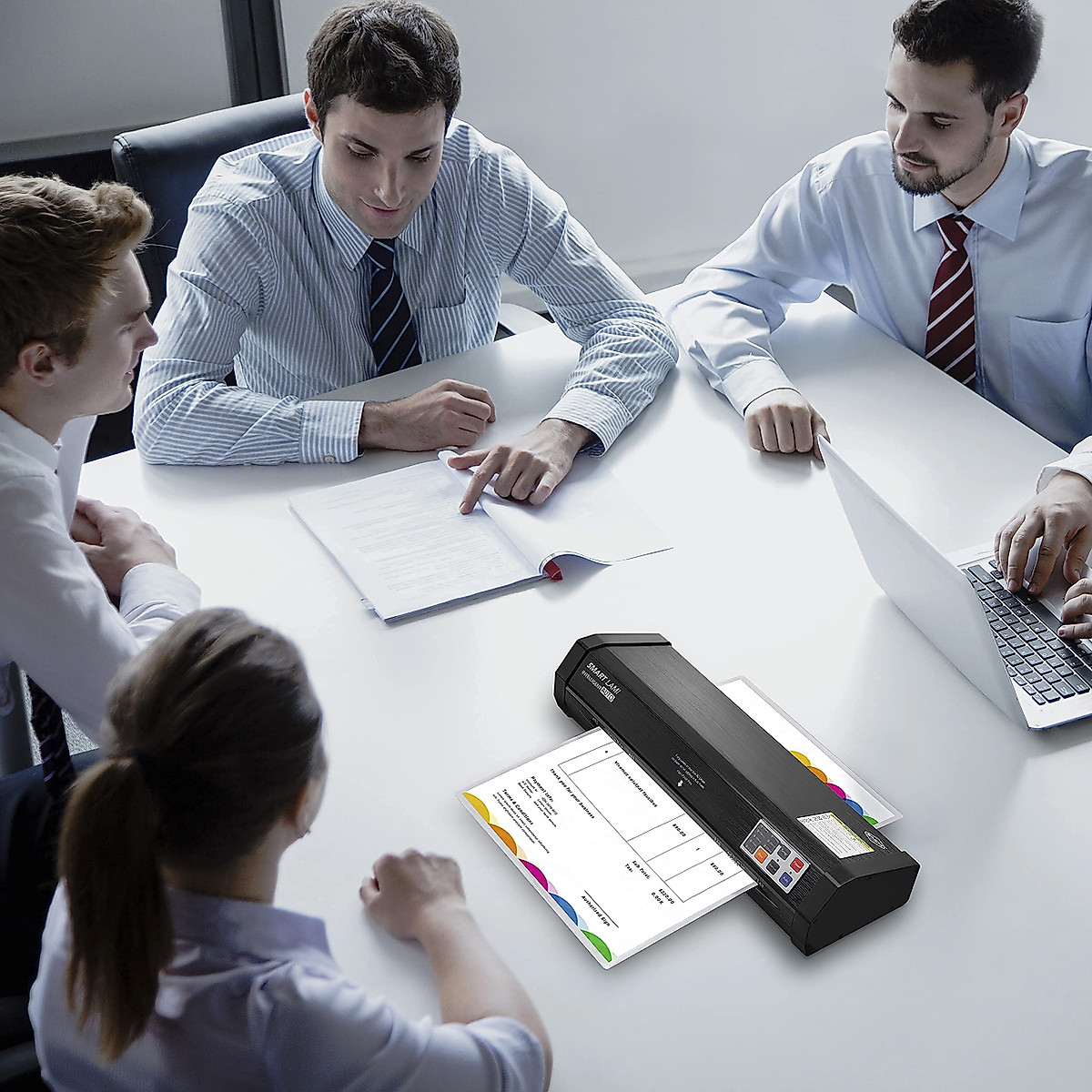 SINCHI Auto Sense, 3-10 mil, 13-inch Laminating Machine for Business/ Office/ School, 50-Second Warm-up Never-Jam Heavy Duty Thermal Laminator Machine 11x17, for foils as Well