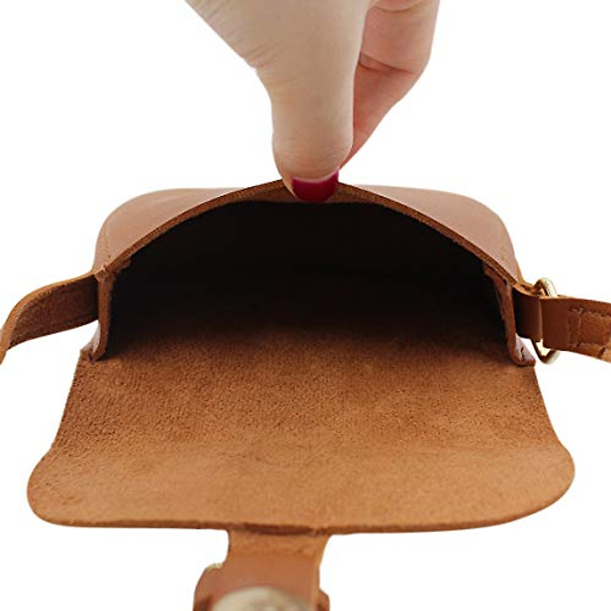 ANKOMINA Little Girls Purse Cute Leather Crossbody Bag Mini Shoulder Bag for Kids,Toddler