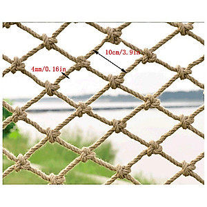 XCYYBB Child Safety Net,Hemp Rope Net,Photo Wall Decoration Mesh Nets,Climbing Rope Net,Cargo Rope Ladder Truck Trailer Netting Balcony Protection Fence