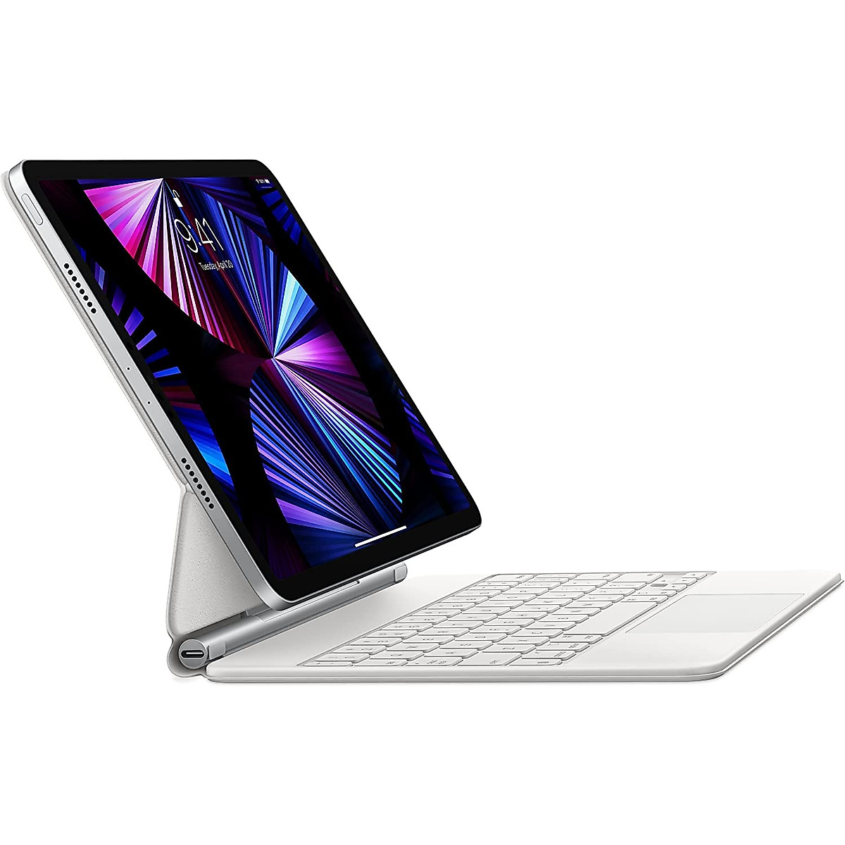 Apple USB-C Magic Keyboard for 11-inch iPad Pro 3rd Gen & iPad Air 4th Gen - White (Renewed)