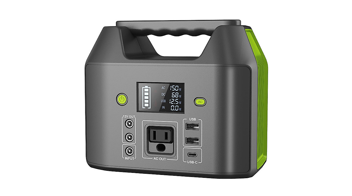 EnginStar 150W Small Solar Generator with 40W Solar Panel and Carry Bag ...