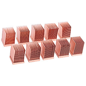 Alphacool 17426 GPU RAM Copper Heatsinks 10x10mm - 10pcs Air Cooling Passive Coolers