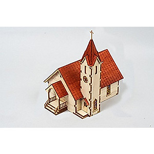 Desktop Wooden Model Kit Western Church ll / YG630