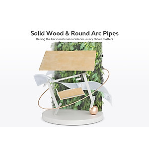 INNOVAR Electric Standing Desk, Solid Wood Adjustable Desk with Keyboard Tray, 48×24 Inch Stand up Home Office Desk with Whole-Piece Board, White Frame/Natural Top