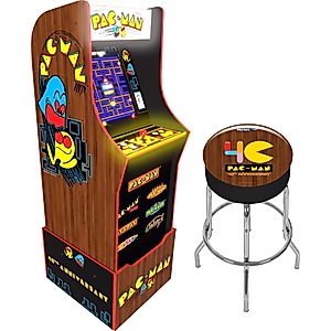 Arcade1Up Pac-Man 40th Edition Home Arcade Machine, 10 Games In 1, 29" Tall Table - Electronic Games