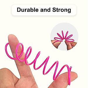 TEEMEE Cat Spring Toys 30 Packs Colorful & Durable Plastic Spring Coils Attract Cats to Swat, Bite, Hunt, Interactive Spring Toys for Cats and Kittens