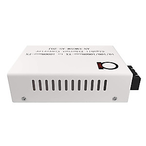 Single Mode Gigabit Fiber Media Converter - Built-In Fiber Module 20 km (12.42 miles) SC – to UTP Cat5e Cat6 10/100/1000 RJ-45 – Auto Sensing Gigabit or Fast Ethernet Speed - Jumbo Frame - LLF Support