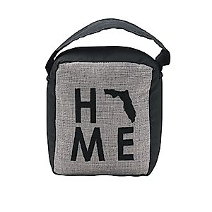 Elements Florida Home Sentiment Fabric Door Stopper, Gray and Black