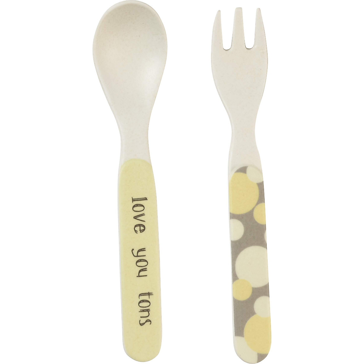 Precious Moments Love You Tons Elephant Bamboo Toddler Mealtime Feeding and Dinnerware Set of 5, 182418