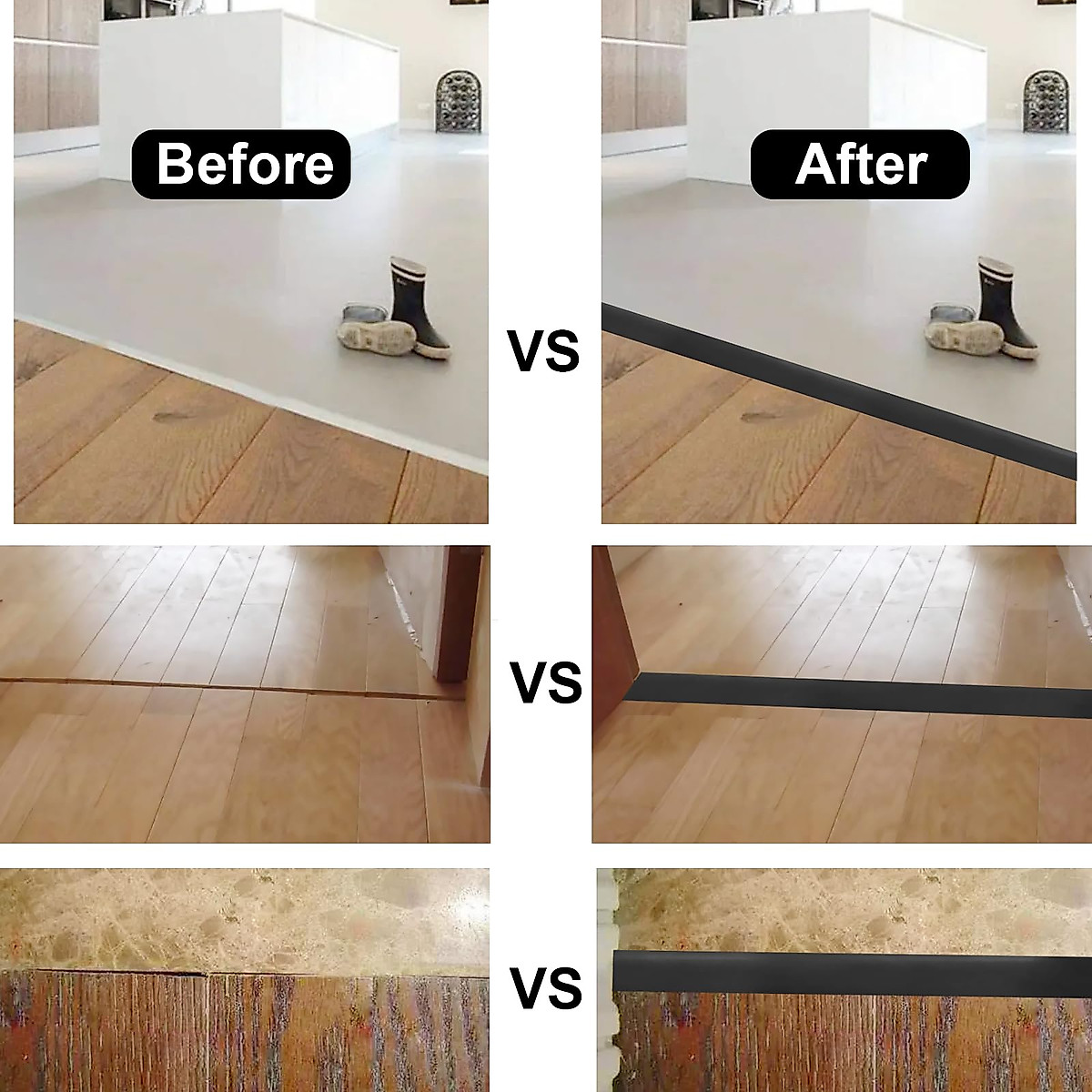 Floor Transition Strip Self Adhesive Floor Vinyl Floor Edge Trim Laminate Floor Gap Covering Joining Strip