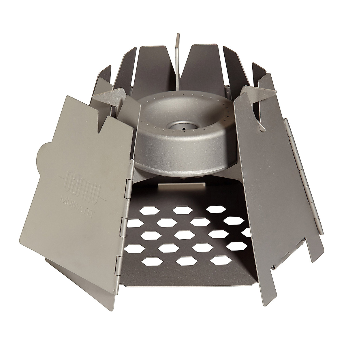 Vargo Titanium Converter Stove | Portable Stand-Alone Alcohol and Fuel Tab/Gel Stove | Convert Your Vargo Hexagon Wood Stove into a Complete Multi-Fuel Stove T-307