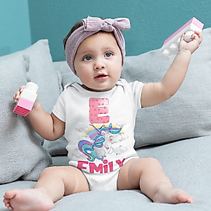 Ugly Christmas Sweater Personalized Girl Boy Baby Bodysuit Gift w/Name & Initial Newborn 6 12 18 24 Months Clothes