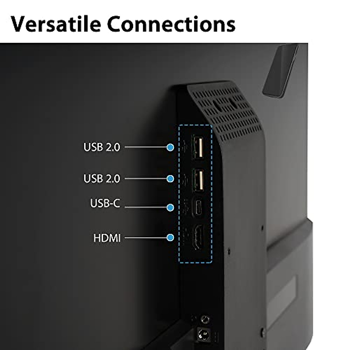 EKLEER 27 inch Ultra Thin Bezel Computer Monitor, FHD 1080p, IPS Display, HDMI, USB Type-C, 2 x USB A Hub, 75hz, Fast Charging & Mirroring Compatible with iPhone 15 Plus Pro Max/MacBook Air Pro