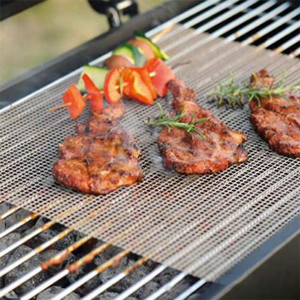 Stainless Steel Perforated Grill Sheet Stainless Perforated Sheet Perforated BBQ Grill Outdoor Replacement Charcoal Tray or Pan for Charcoal Grill (1PC-30cmx30cm(11.8"x11.8")--Thickness 0.88mm(0.03"))