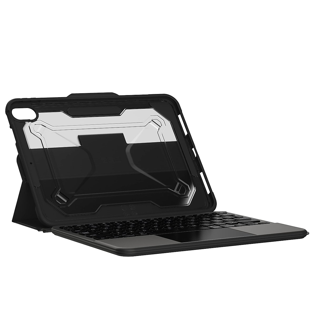 URBAN ARMOR GEAR UAG Designed for iPad 10.9" 10th Gen 2022 Case with Detachable Keyboard Black/Ash English, Rugged Bluetooth Wireless Keyboard Multi-Touch Trackpad Backlit Keys Smart Cover Folio