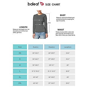 BALEAF Women's Workout Tops Long Sleeve Running Shirts Quick Dry Moisture Wicking Athletic T-Shirts for Exercise Gym Sports Yoga Charcoal Gray Size M