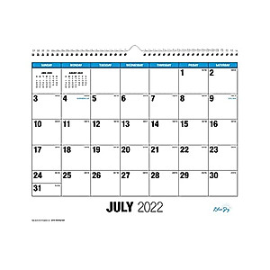 Blue Sky 2022-2023 Academic Year Monthly Wall Calendar, 15" x 12", Wirebound, Classic (135556-A23)