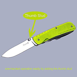 RUIKE Multifunctional Knive, Yellow-Green, G10 (LD43)