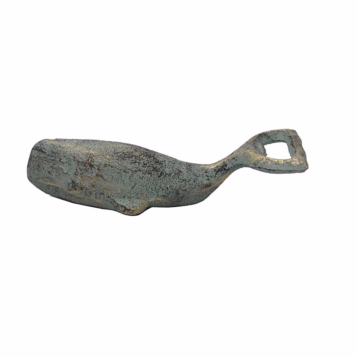 Hampton Nautical Cast Iron Whale Bottle Opener, 7", Rustic Bronze