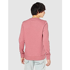 Amazon Essentials Men's Long-Sleeve Lightweight French Terry Crewneck Sweatshirt, Pink, X-Large