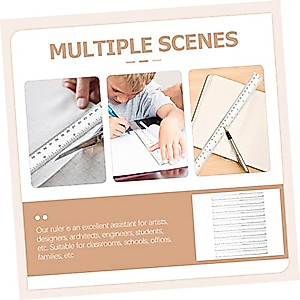 Ciieeo 20pcs Ruler Metric Ruler Clear Ruler Precision Ruler Ruler Plastic Ruler Straight Ruler 12+ Inch Ruler with Inches and Centimeters Clear Plastic Rulers 12 Inch Rulers Bulk