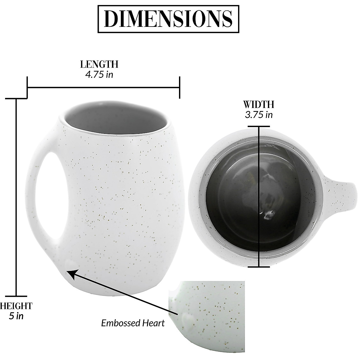 Pavilion - I Always Wished For A Friend Like You 16 ounce Large Coffee Cup -Friend Gift Idea, 1 Count 3.75” x 3.75”, Gray