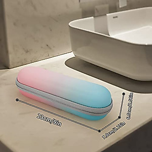 Yinke Travel Case for Oral-B/Oral-B Pro Smartseries/Philips Sonicare ProtectiveClean Electric Toothbrush, for 1000 4100 Hard EVA Case Protective Cover Storage Bag (Gradient)