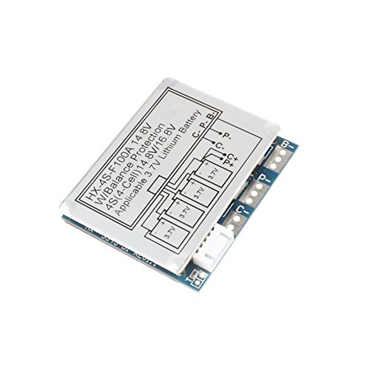 NOYITO 100A 4S 3.7V Lithium Battery Protection Board 14.8V with Balance Over-Current Over-Charge Over-Discharge Protection
