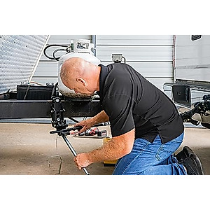 Camco Eaz-Lift TR3 400lb Weight Distribution Hitch Kit | Features 600lb Max Tongue Weight Rating, Pre-Installed 2-5/16-inch Hitch Ball, and Adjustable Sway Control | (48903)
