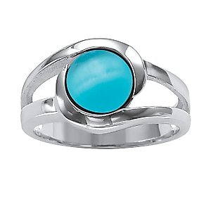PalmBeach Sterling Silver Multi Stone 14 Piece Set Interchangeable Ring Set Sizes 5-10 Size 9
