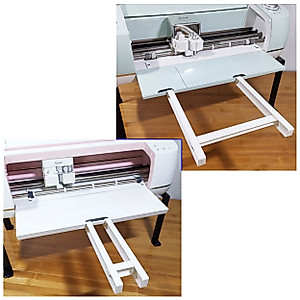 Extension Tray Compatible with Cricut Maker3 Maker and Explore Air3 Air2 Air,Cutting Mat Extender Support for Maker and Explore Air Series (White)
