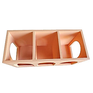 Piggies Choice Hay Feeder Natural Pine Wood Arch Guinea Pig Hay Rack with Option to Attach to Cage (Mango with Bottom)