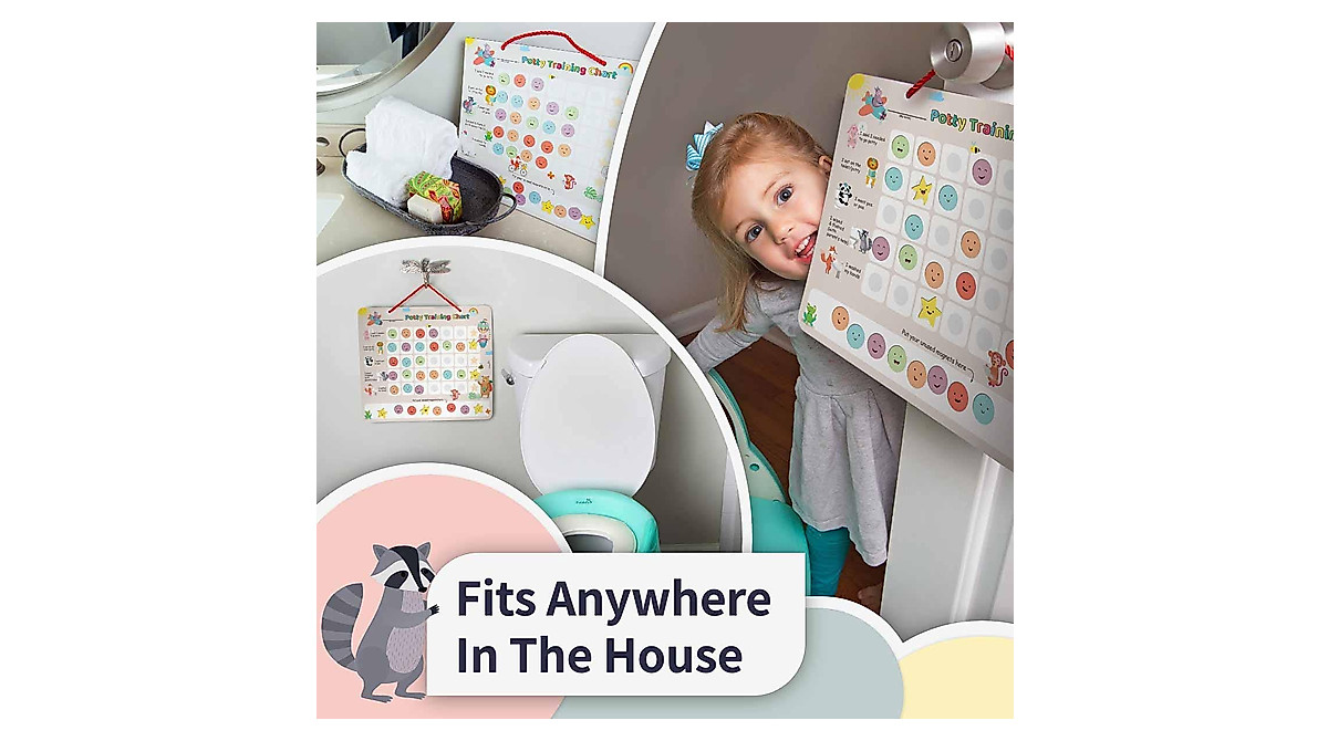 Animal Potty Training Chart for Toddlers Boys & Girls | Fun Rewards Sticker