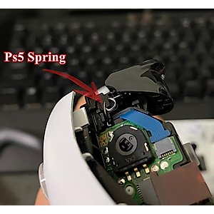 Accessories Kit Bundle for PS5 DualSense Controller, 10pcs Spring Trigger + 4pcs Silicone Thumb Grips Joystick Caps + 1pair L2 R2 Trigger Extender for Playstation 5 Controller