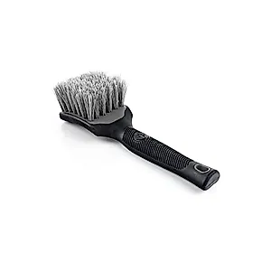 Detail Factory - Tire Scrub Brush - Stiff Synthetic Bristles, Ergonomic Design, Clean Your Tires with Ease, Grey