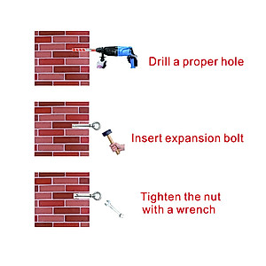 M8x80mm Ring Lifting Expansion Anchor Eyebolt 2 Pack Expansion Bolts Ceiling Hook Heavy Duty Bolts Anchor Fastener 304 Stainless Steel for Concrete Brick Wall